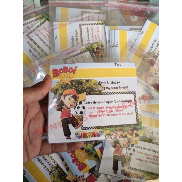 Boboy Birthday Invitation Card | Shopee Malaysia