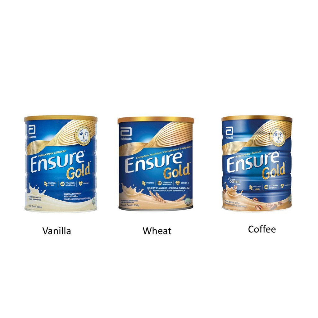Ensure Gold Vanilla / Wheat / Coffee 850g | Shopee Malaysia