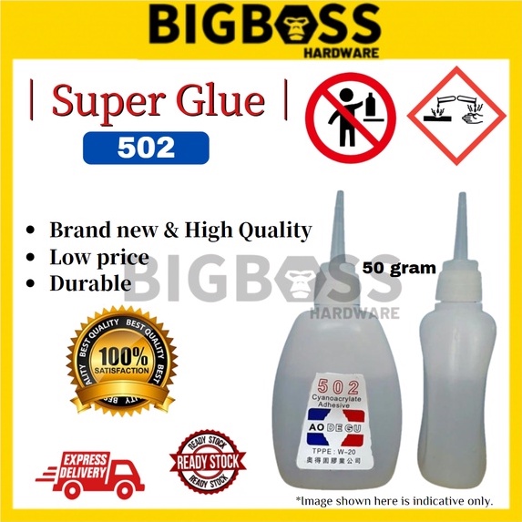 BigBoss - Fast Dry 502 Super Glue 20g | 3 Seconds Adhesives Super Gam ...
