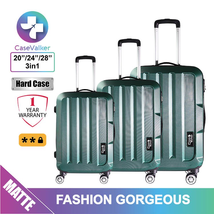 Case Valker Fashion Gorgeous ABS Hard Case 3 in 1 Luggage Bag Set (28 ...