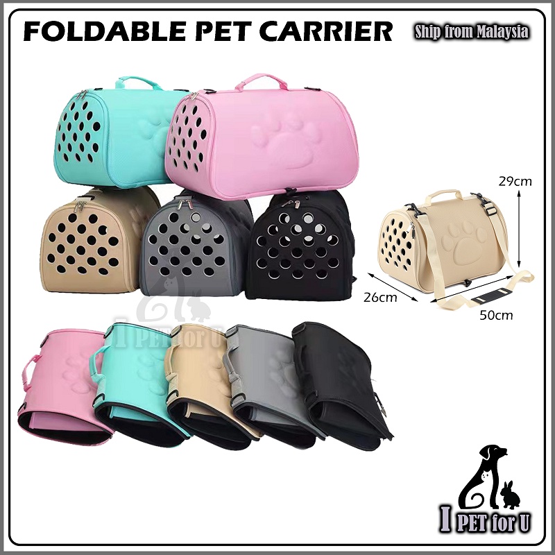 Comfy Hard Case Pet Carrier Foldable Dog Cat Kennel Cage Shoulder Bag ...