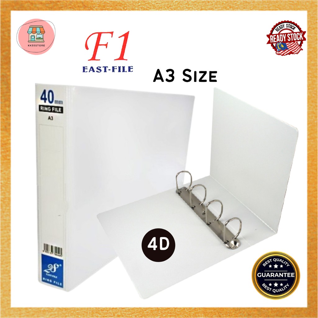[READY STOCK] East-File A3 Size 4D Ring File - 40MM | Shopee Malaysia