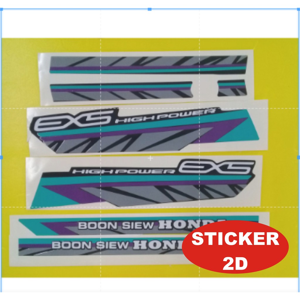 20230830-311 STICKER HONDA EX5 C100 ORACAL CLEAR COATED STICKER 2D Body ...