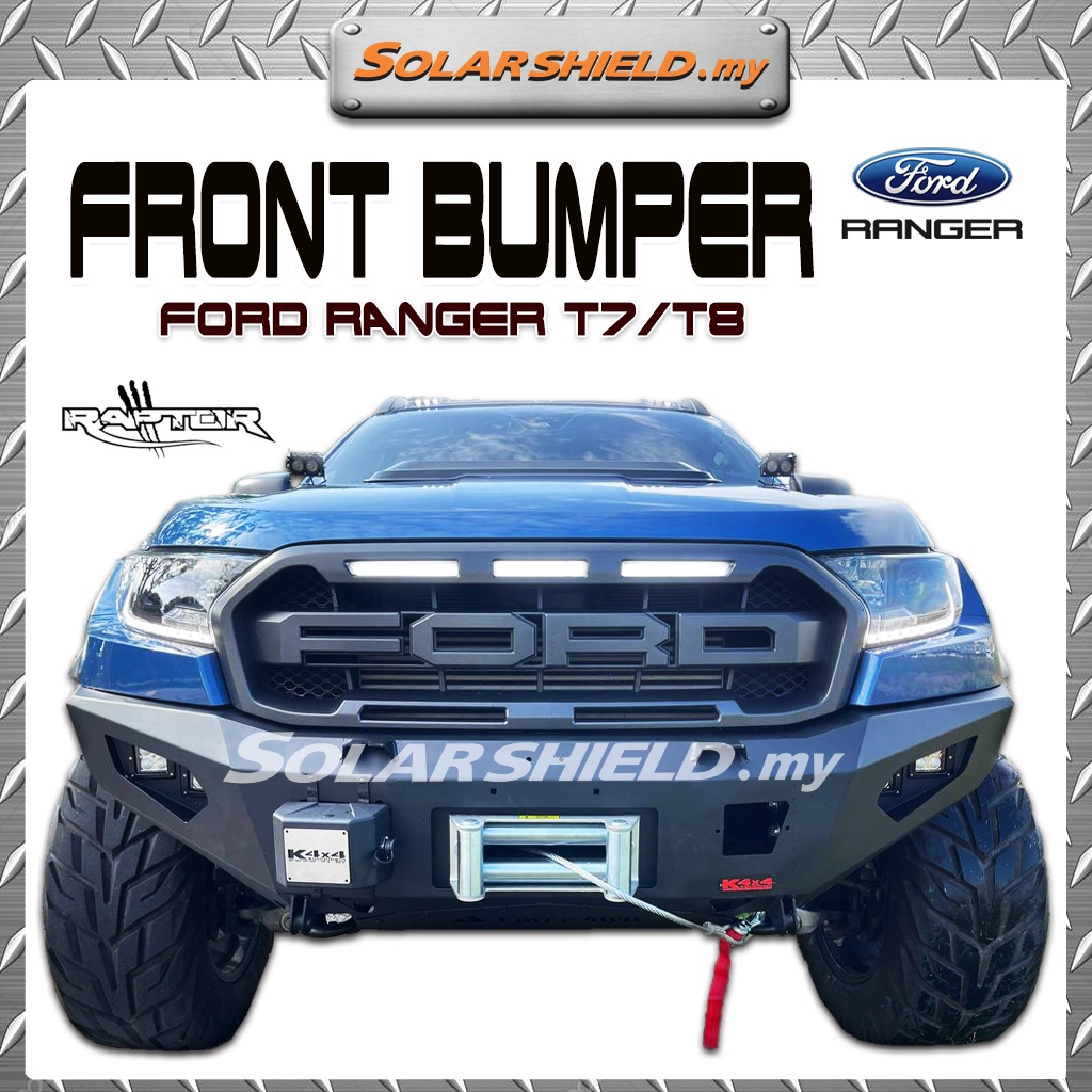 Ford Ranger T6/T7/T8,Wildtrack,Raptor Front Bull Bar Bumper 4X4 Front ...