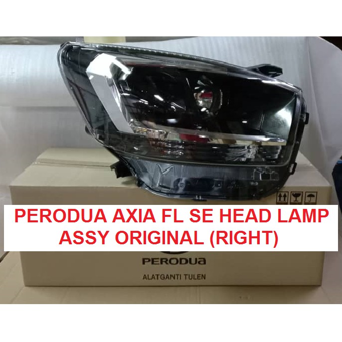 PERODUA AXIA (2014--2018) FL SE HEAD LAMP ASSY ORIGINAL (PERODUA ...