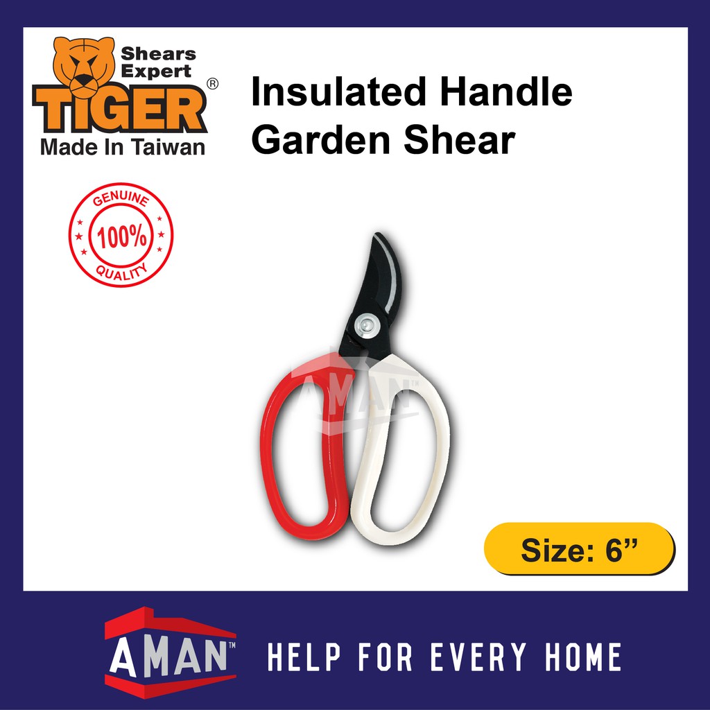 Tiger Insulated Handle Garden Shear / Multi Function Garden Shear ...