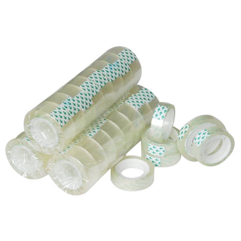 Ready Stock~1Pcs Small Transparent Tapes Office Student Adhesive Tape ...