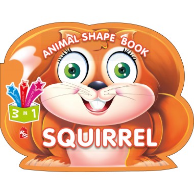 Animal Shape Book - Squirrel (3 in 1) Full Colour (Pre-school) | Shopee ...