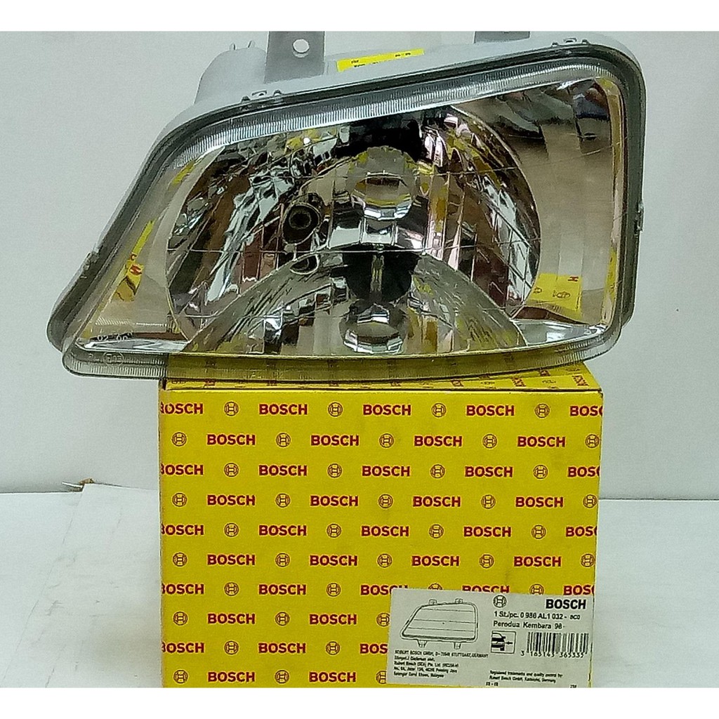 Kembara Headlamp Left + Right in pair Bosch 0986 AL1 032 + 033 (plastic ...