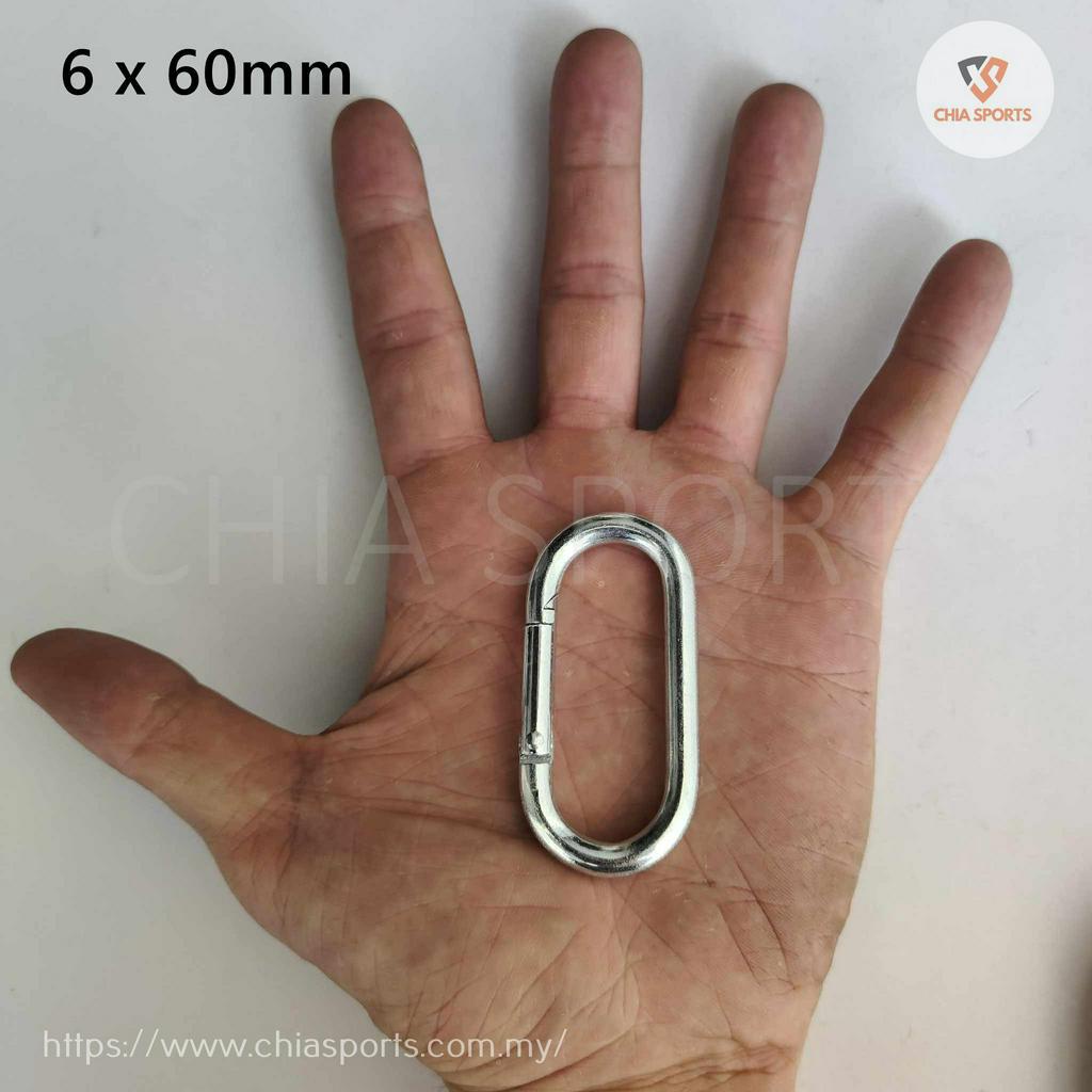 Oval Spring Snap Hook Carabiner 5mm 6mm 8mm 10mm 12mm Hooks Fitness ...