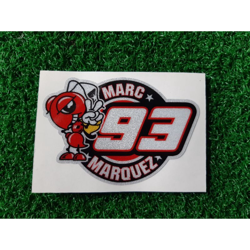 Sticker 93 MARC MARQUEZ 3m% Reflective Cut | Shopee Malaysia