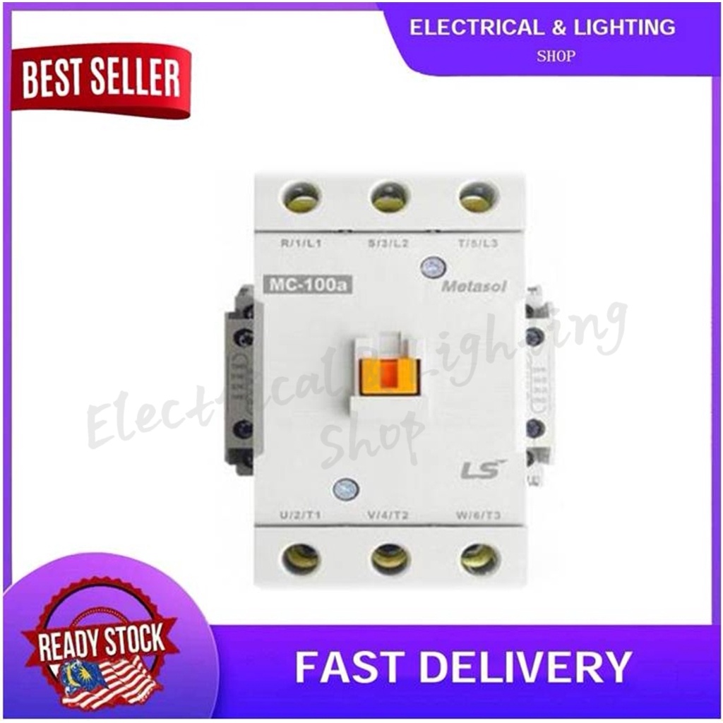 LS 3Pole AC240V Metasol Magnetic Contactor- ( MC-100b - 1a1b ) | Shopee Malaysia