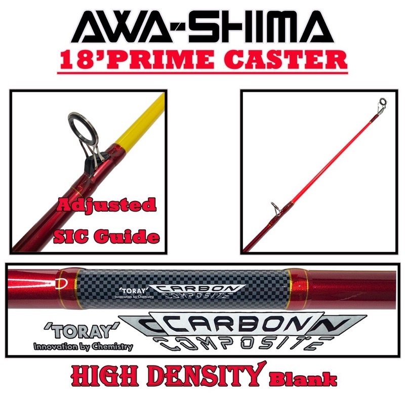 AWA SHIMA PRIME CASTER & PROFISHING SPEED BULLS SURF ROD JORAN PANTAI ...