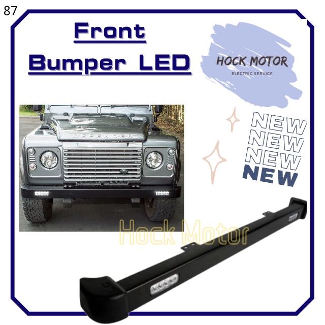 Front Bumper with Led light for Land Rover Defender (Front Bar ...
