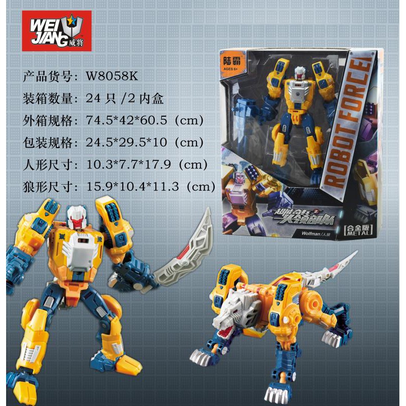 Wei Jiang KO Transformers Robot Force Wolfman | Shopee Malaysia