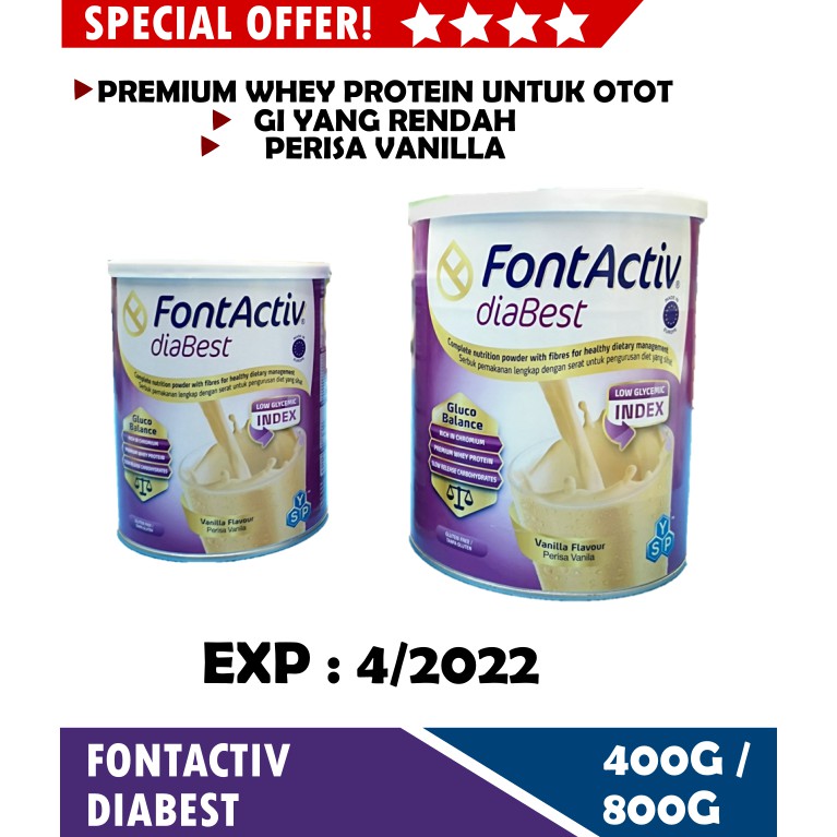 FONTACTIV DIABEST 400G / 800G | Shopee Malaysia