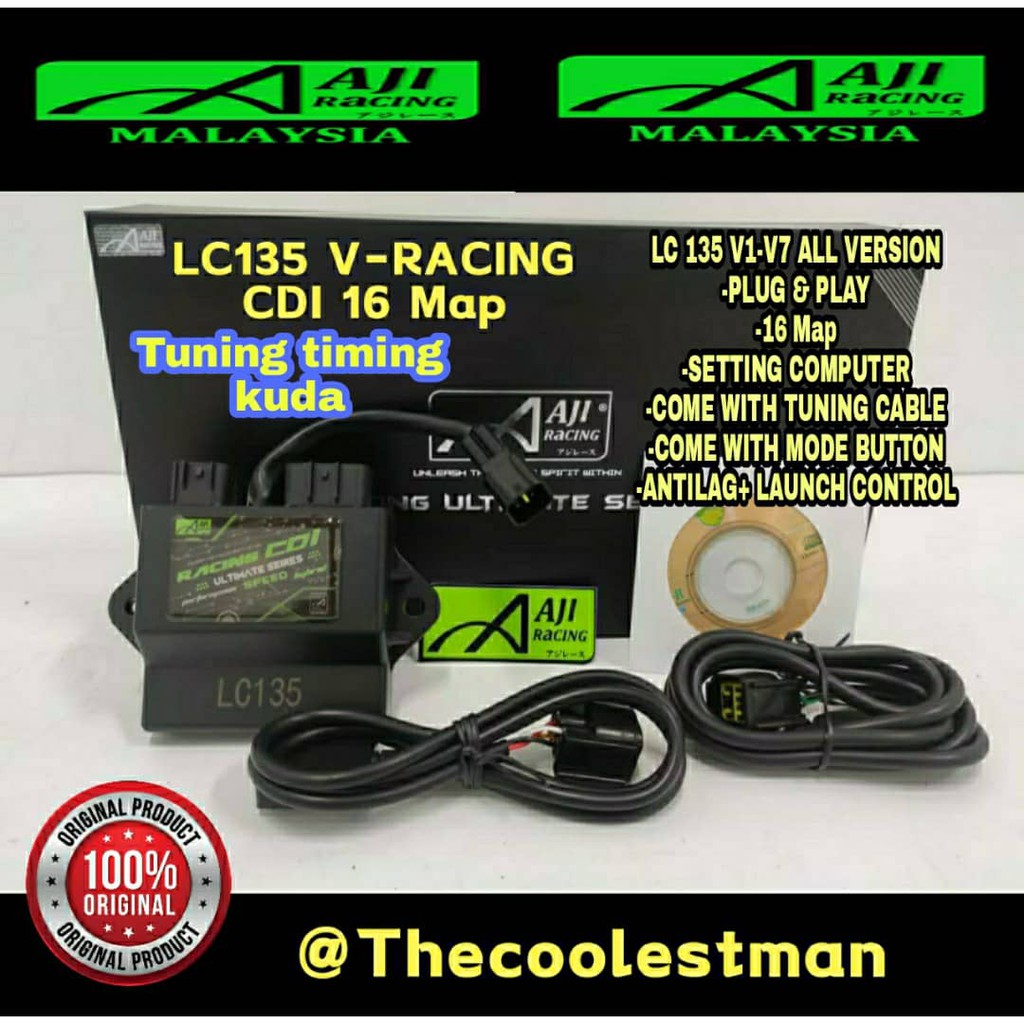 🔥READY STOCK🔥AJI RACING YAMAHA LC135 LC 135 Racing CDI Unit Dyno 8 MAP ADJUSTABLE | Shopee Malaysia