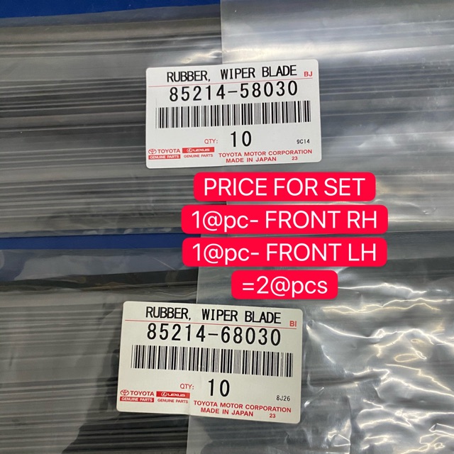 ORIGINAL TOYOTA VELLFIRE ALPHARD ANH20 GGH20 (2008-2014) FRONT WIPER ...