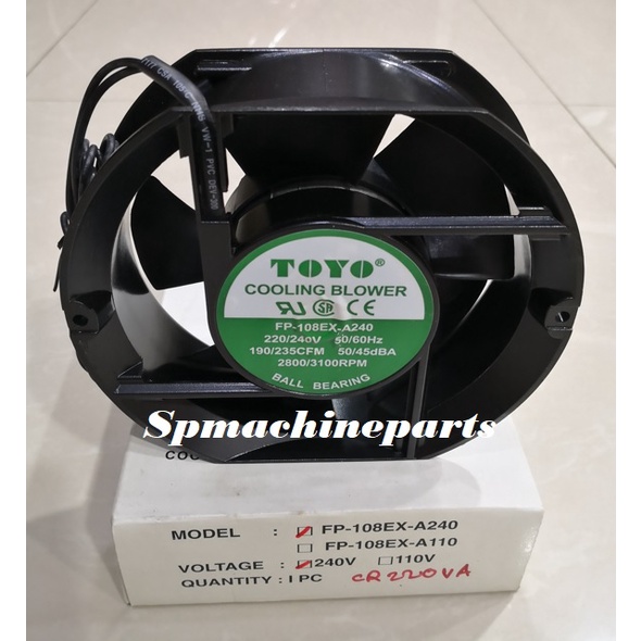 TOYO Cooling Blower Fan 6" FP-108EX-A240 Aluminum Frame | Shopee Malaysia