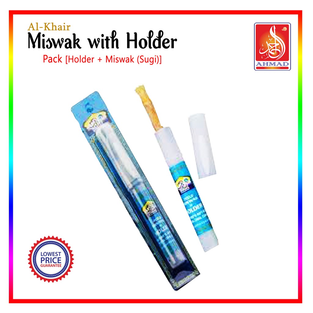 MISWAK/SUGI AL KHAIR (HOLDER + MSWAK) (Chewing Stick) Traditional ...