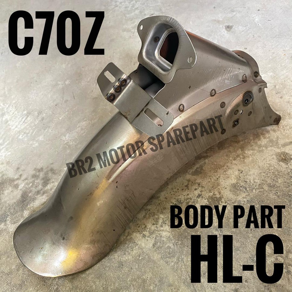HONDA C70Z BODY PART (HL-C) REAR FENDER HL C HLC BESI c70-z c70 z HALF ...