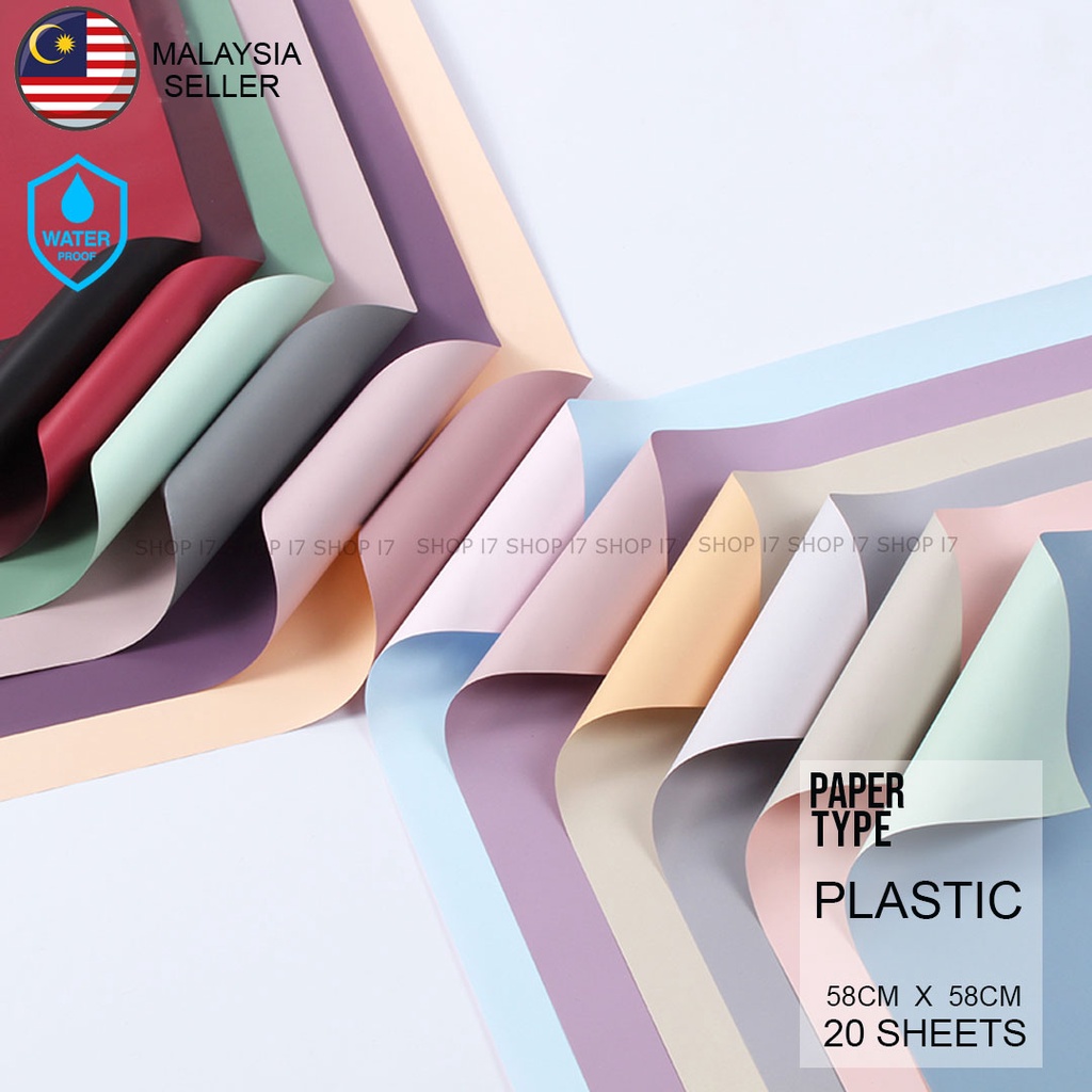 58CM x 58CM Flower Wrapping Paper / Gift Wrappers /Kertas Pembalut ...