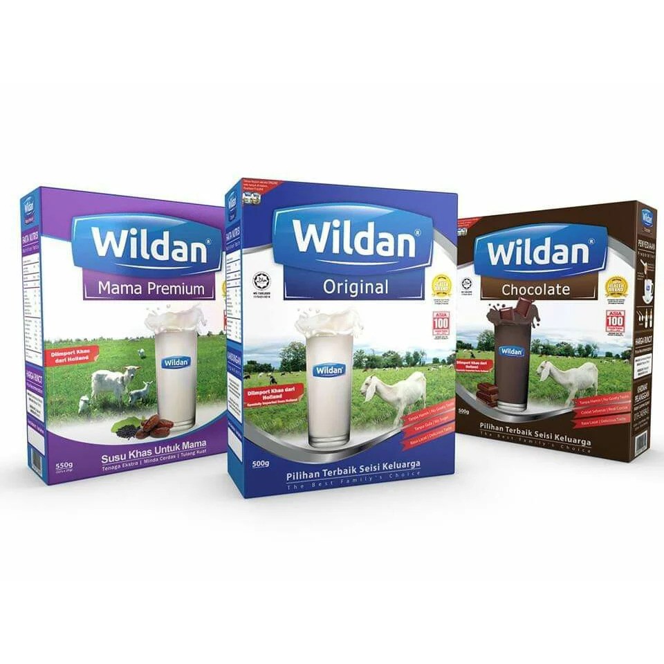 Wildan susu kambing Asli/Coklat 500GM | Shopee Malaysia
