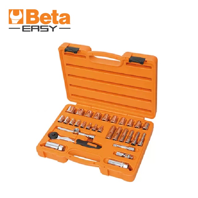 Beta Easy 913A/C30 Assortment of 29 sockets and 3/8" reversible ratchet ...