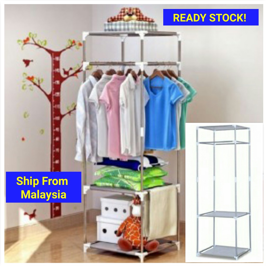 RAK BAJU & BARANG: Creative Hanger Coat Clothes Rack Closet Stainless ...