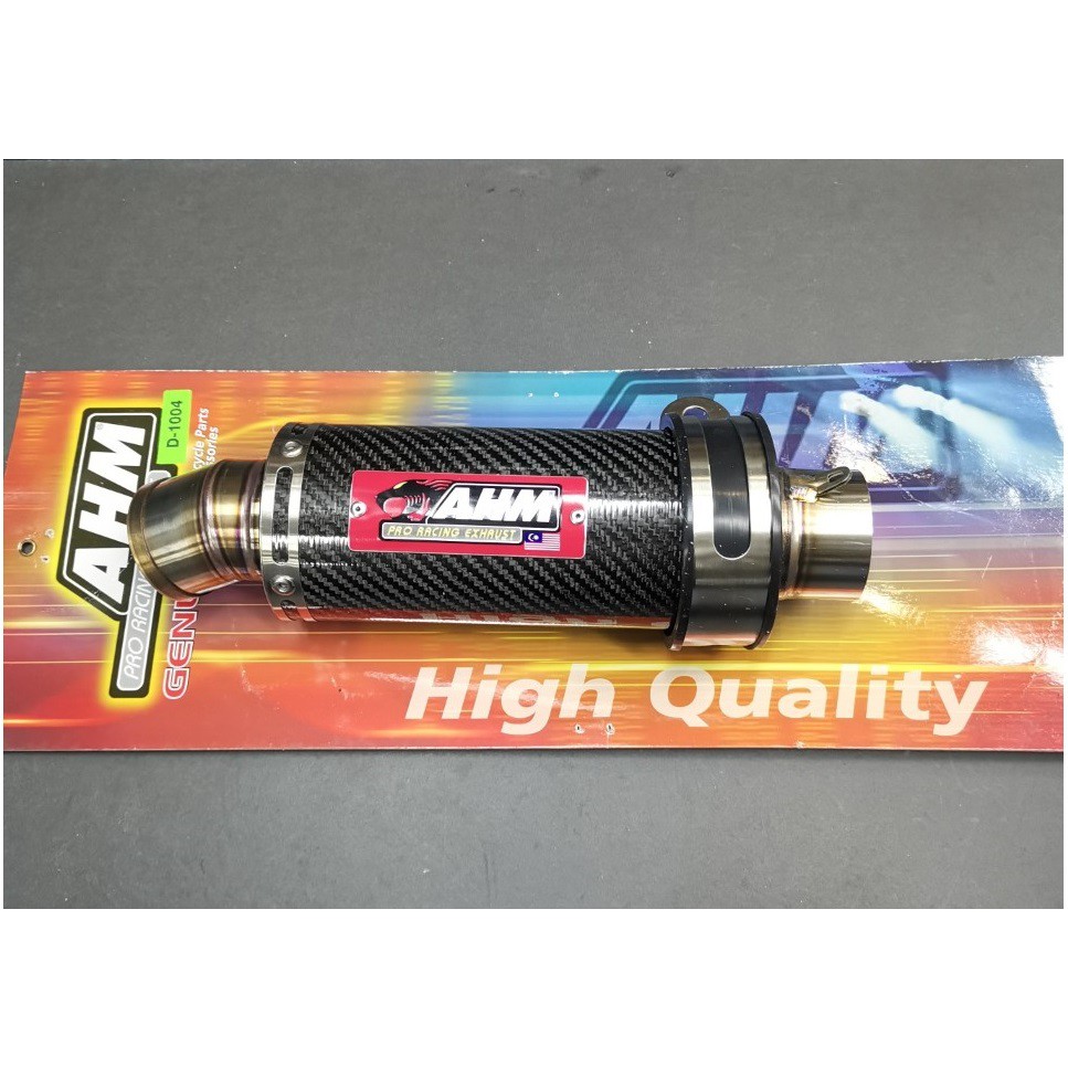 AHM MUFFLER BOX CARBON 51MM 4 STOCK BIKE USE | Shopee Malaysia