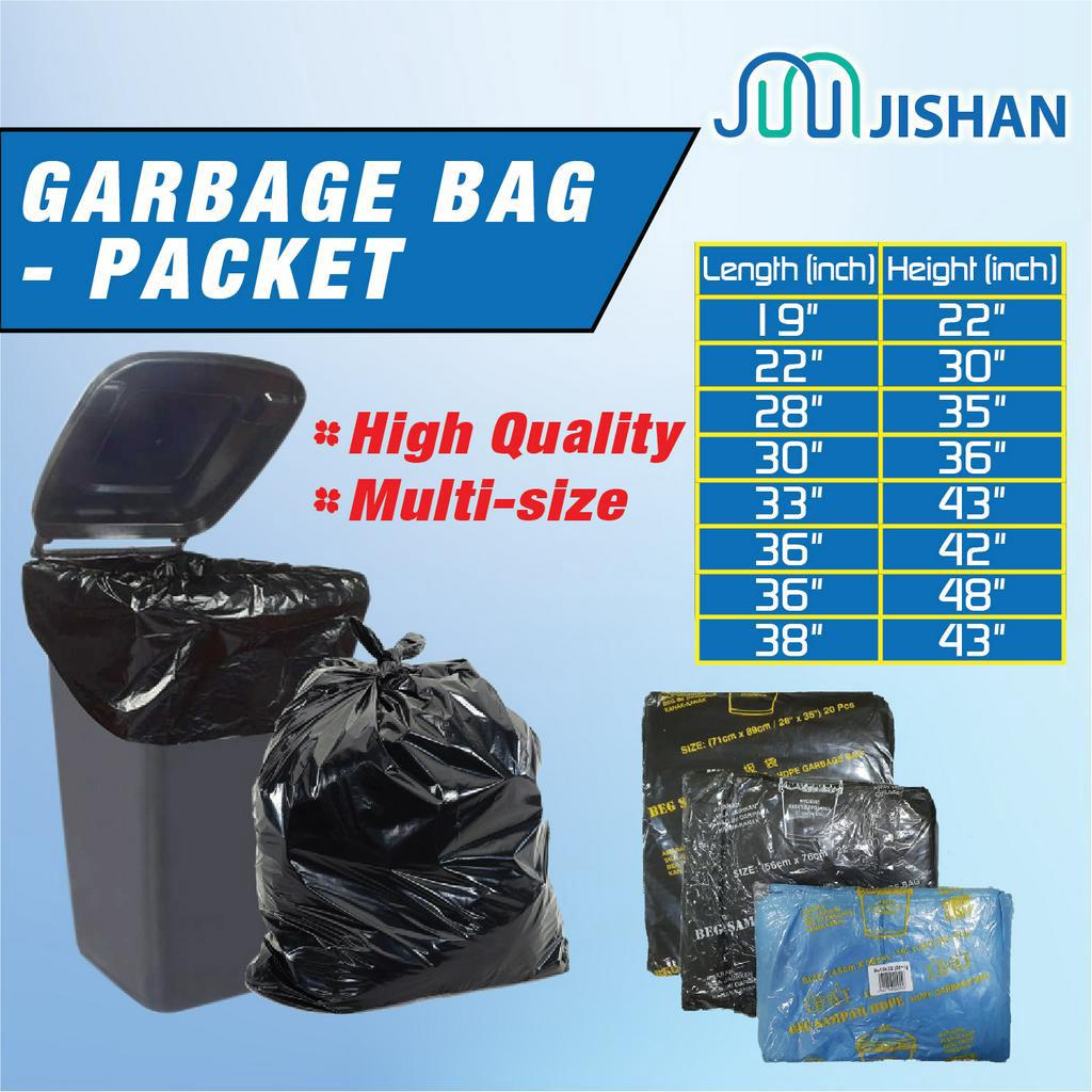Multi-size XS-XL Garbage Bag Packet / Plastic Rubbish Bag / Trash Bag ...
