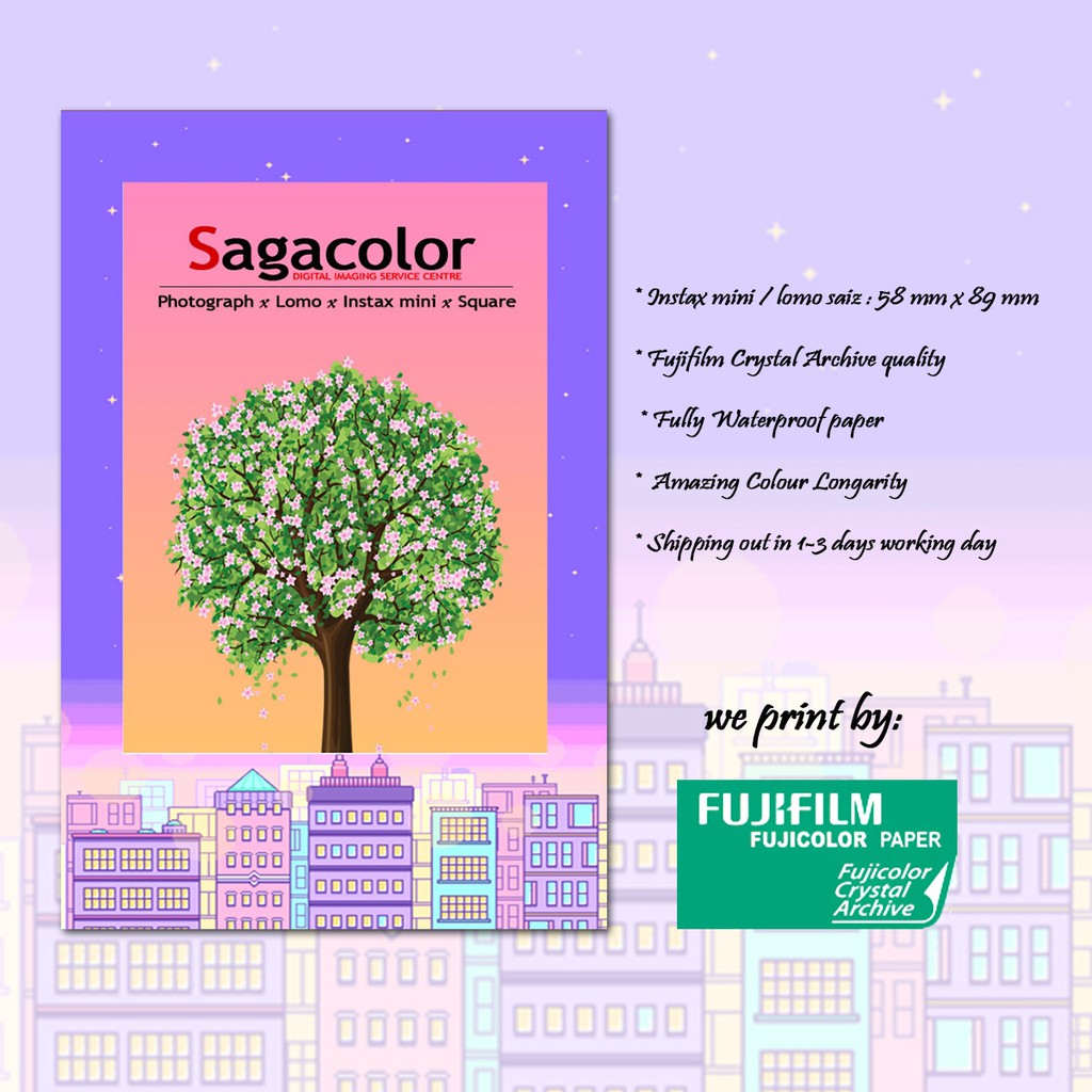 Lomo Print @ Saiz(10-100 pcs)(City Frame) | Shopee Malaysia