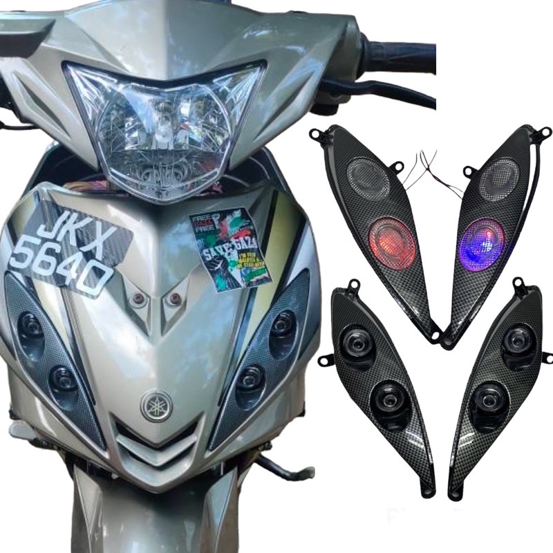 SPARK135/LC135 V1 THAILOOK CARBON FRONT SIGNAL SET + COVER THAILAND ...