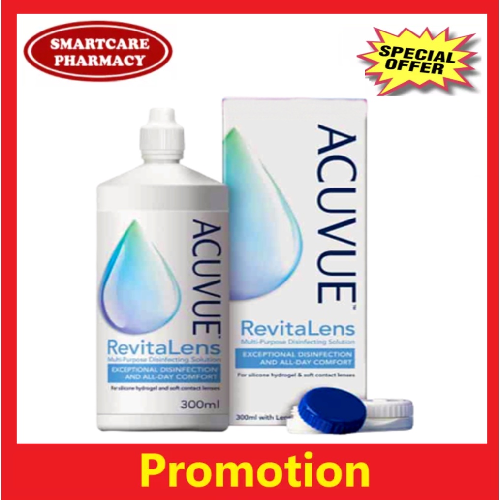 Acuvue RevitaLens Multi-Purpose Disinfecting Solution 300ml | Shopee ...