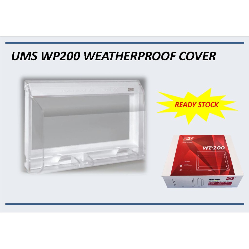 UMS WP200 Weatherproof Cover for Double Socket | Shopee Malaysia