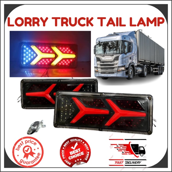 Lorry Truck LED 24V Rear Tail Light Rear Lamp Lori Lampu Belakang ...