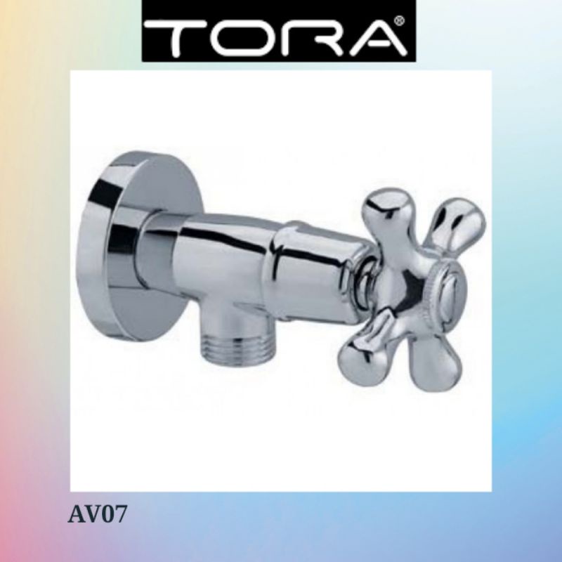 original Tora Brand cross handle angle valve bidet tap toilet bowl tap ...
