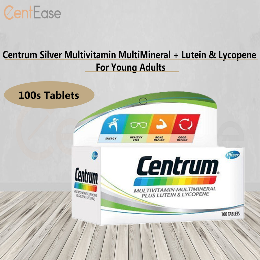 Centrum Multivitamin MultiMineral + Lutein & Lycopene 100s Tablets ...