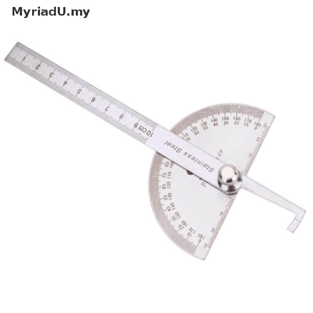 MyriadU 180 Degree Protractor Metal Angle Finder Goniometer Angle Ruler ...