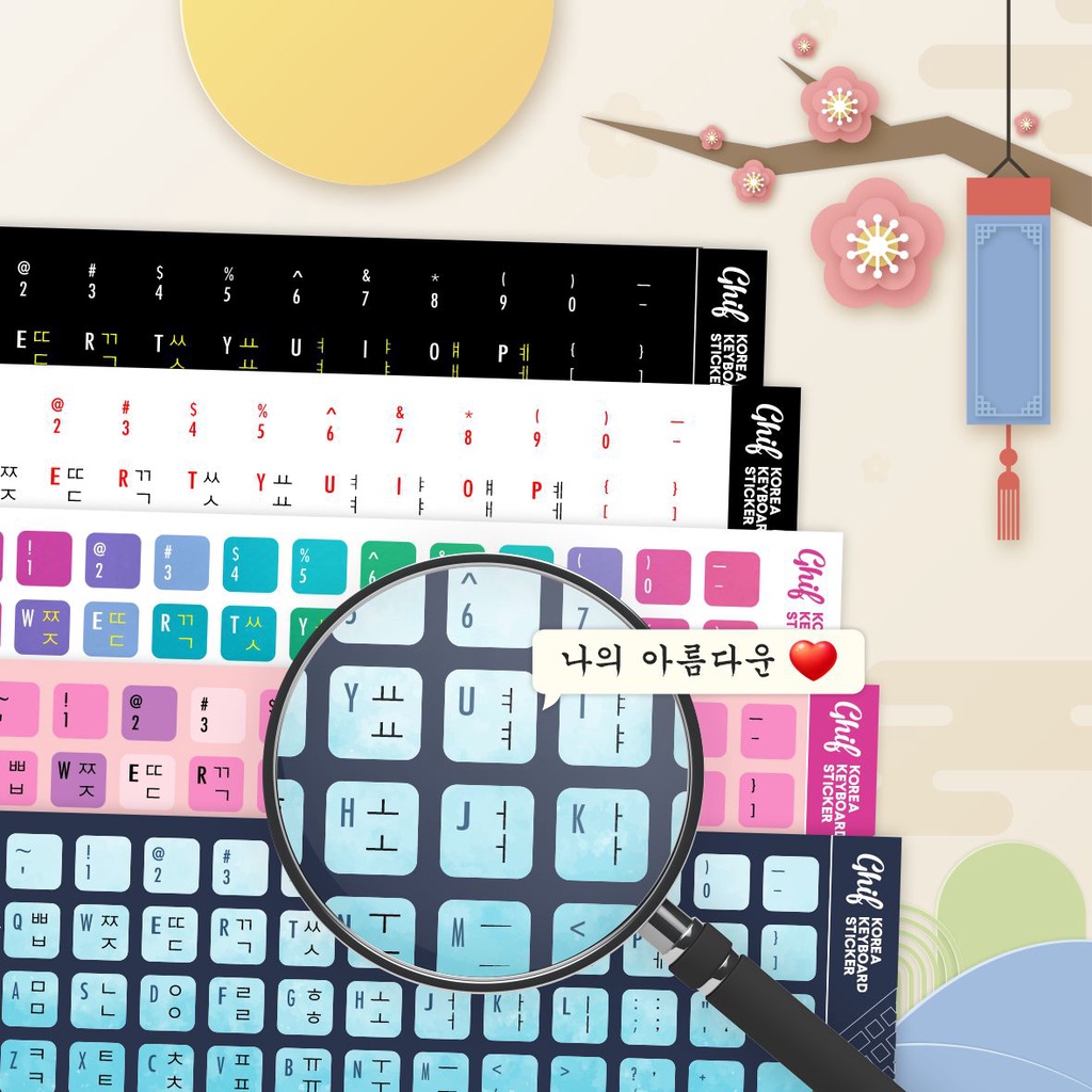 Korea Keyboard Sticker Premium Quality Suitable For All Laptop And Pc ...