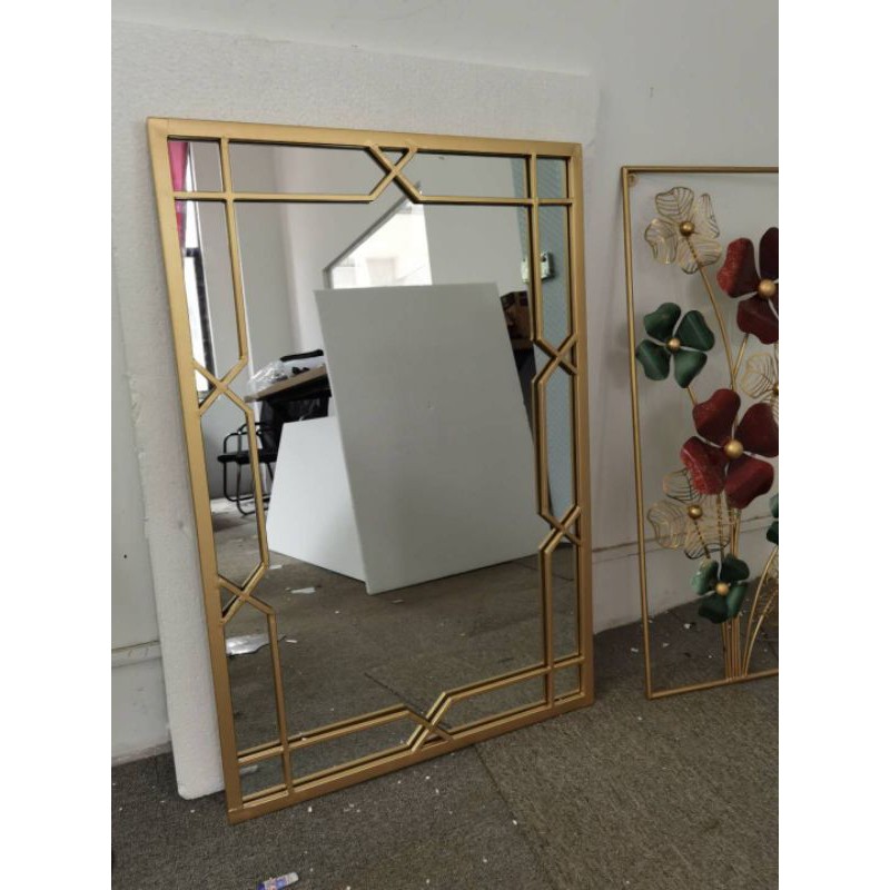 [READY STOCK] A2123 / A2109 MODERN MIRROR CERMIN WALL DECO 3D IRON ...