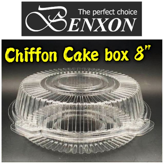 OPS- C35 BENXON 8" Round Cake Tray with Lock (100pcs+-) Chiffon Cake ...