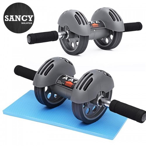 SANCY Power Stretch Roller Spring Reflexive Double Wheel Body Exerciser ...