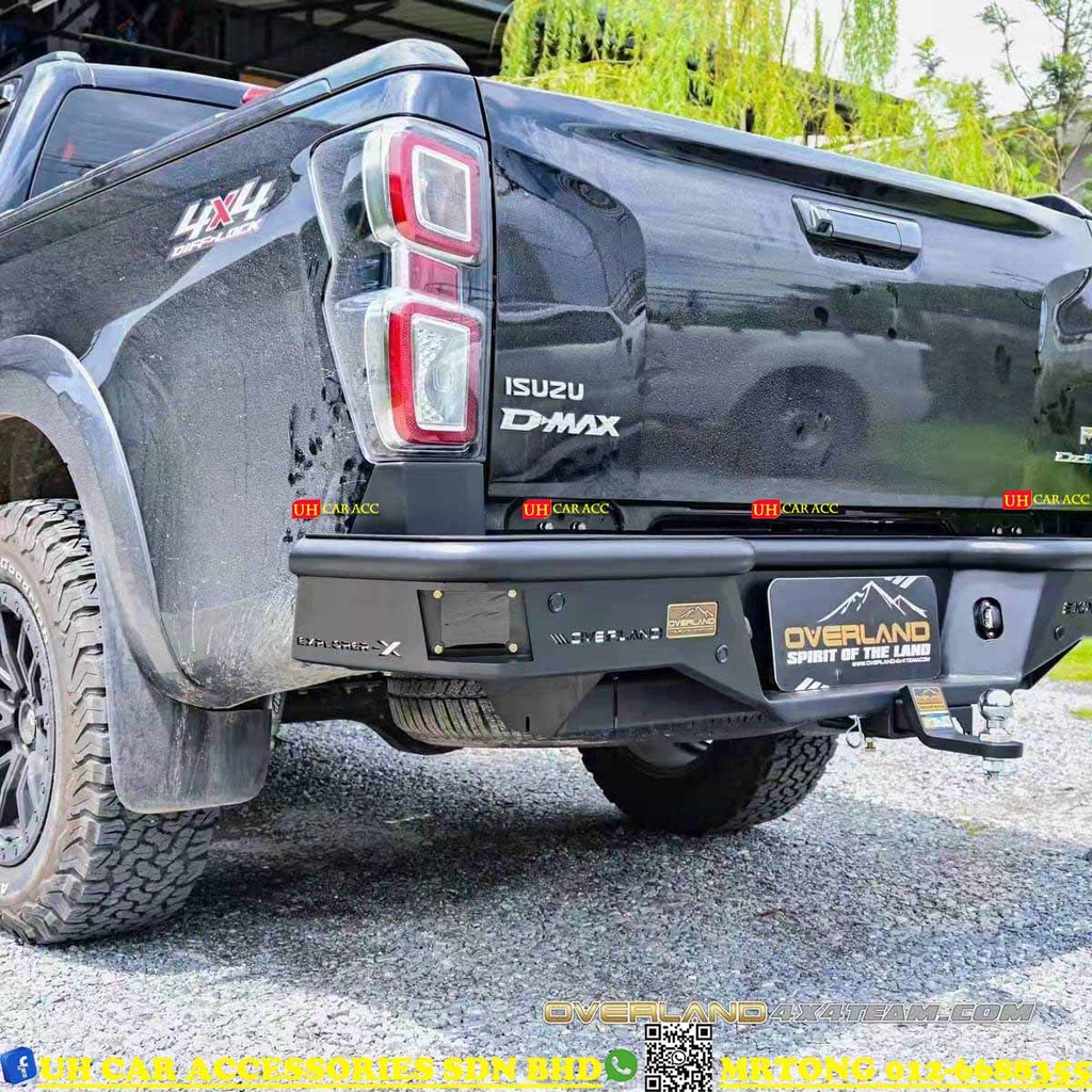 ISUZU DMAX D-MAX OVERLAND REAR BUMPER BULL BAR | Shopee Malaysia