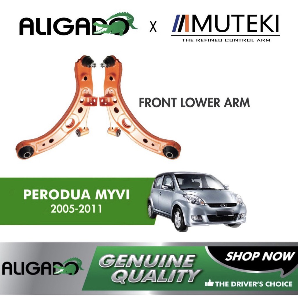 MUTEKI FRONT LOWER ARM FOR PERODUA MYVI (2005 - 2011) | Shopee Malaysia