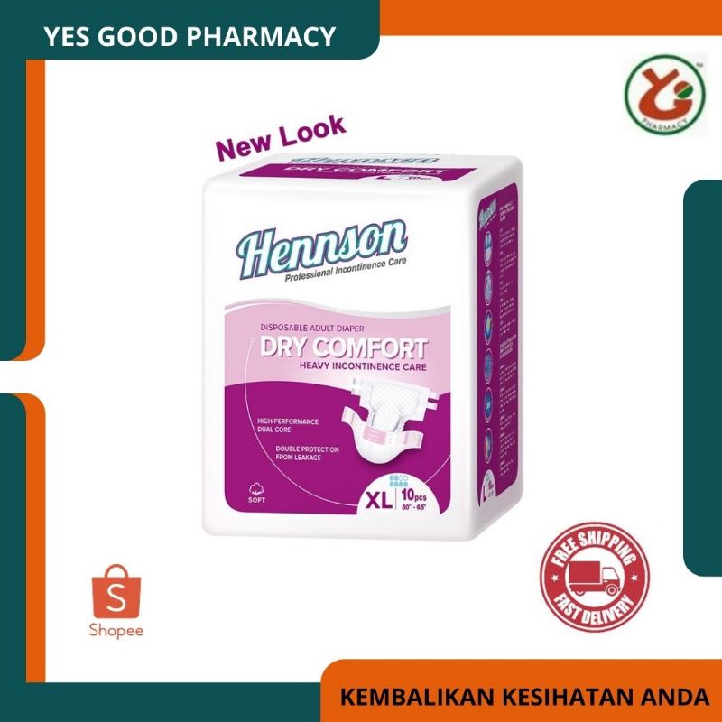 Hennson Adult Diapers XL (10pcs) | Shopee Malaysia