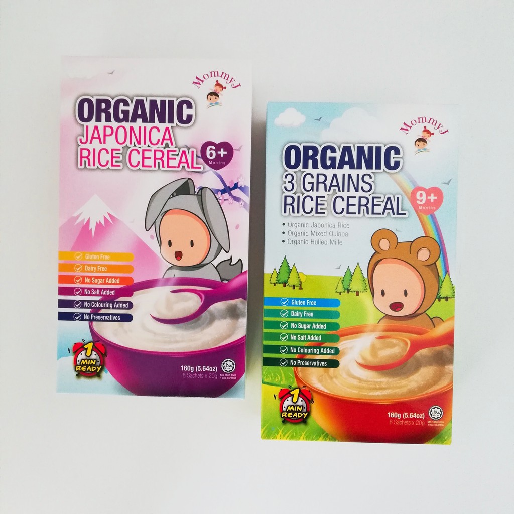 Mommyj Mommy J Organic Rice Cereal (Japonica / 3grains) | Shopee Malaysia