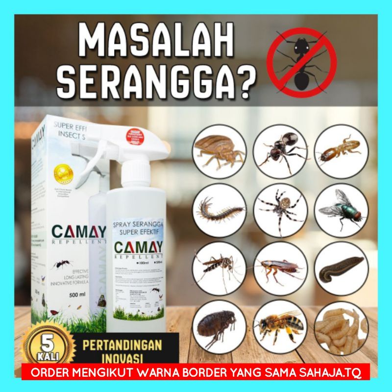 SPRAY SERANGGA/KUTU/LABAH-LABAH/SEMUT/HAMA/LIPAS/PEPIJAT/PACAT/ULAT ...