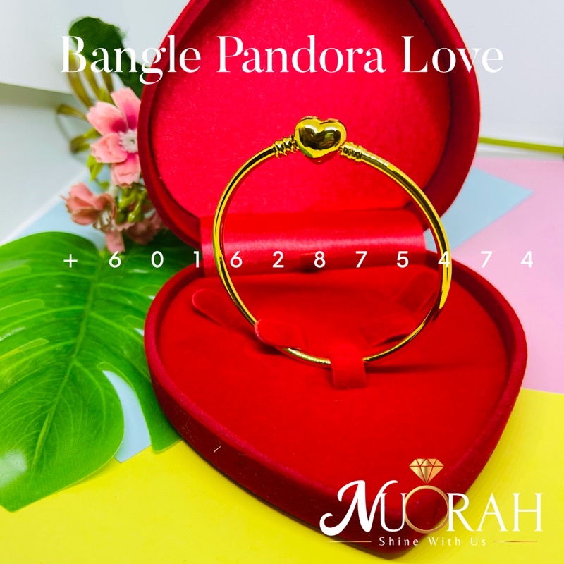 BANGLE PANDORA ️ LOVE 🌟 EXCLUSIVE PATTERN & NEW DESIGN 🔥 EMAS SADUR ...