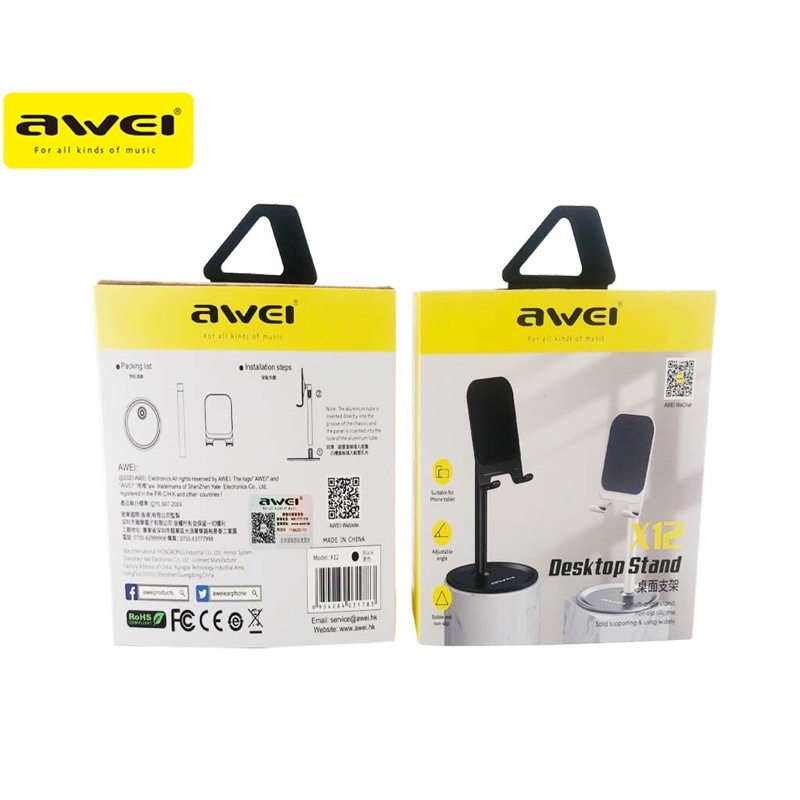 Romantic partys Awei X12 Desktop Stand for Universal Desktop Tablet ...